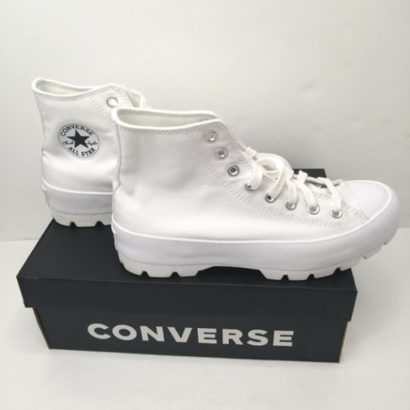 Converse | Shoes | Converse All Star Lugged White High Sneakers | Poshmark